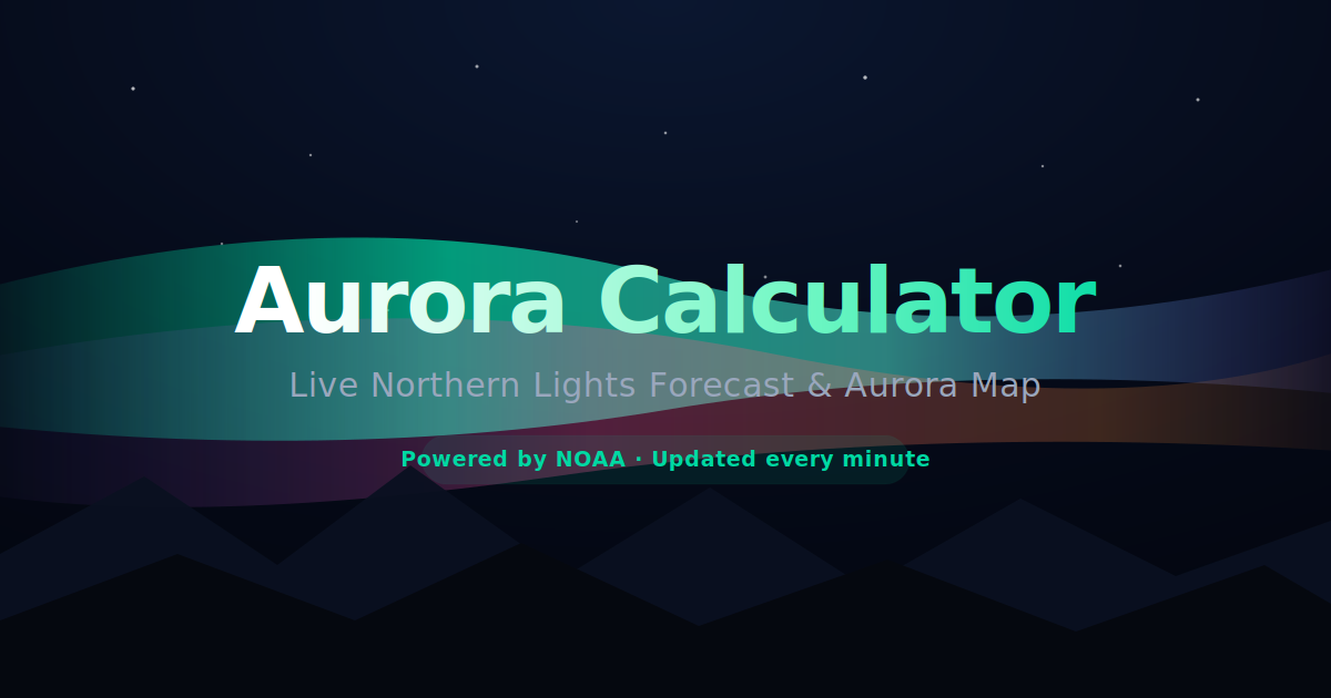 Can I See the Aurora Tonight? — Live City Rankings | Aurora Calculator ...